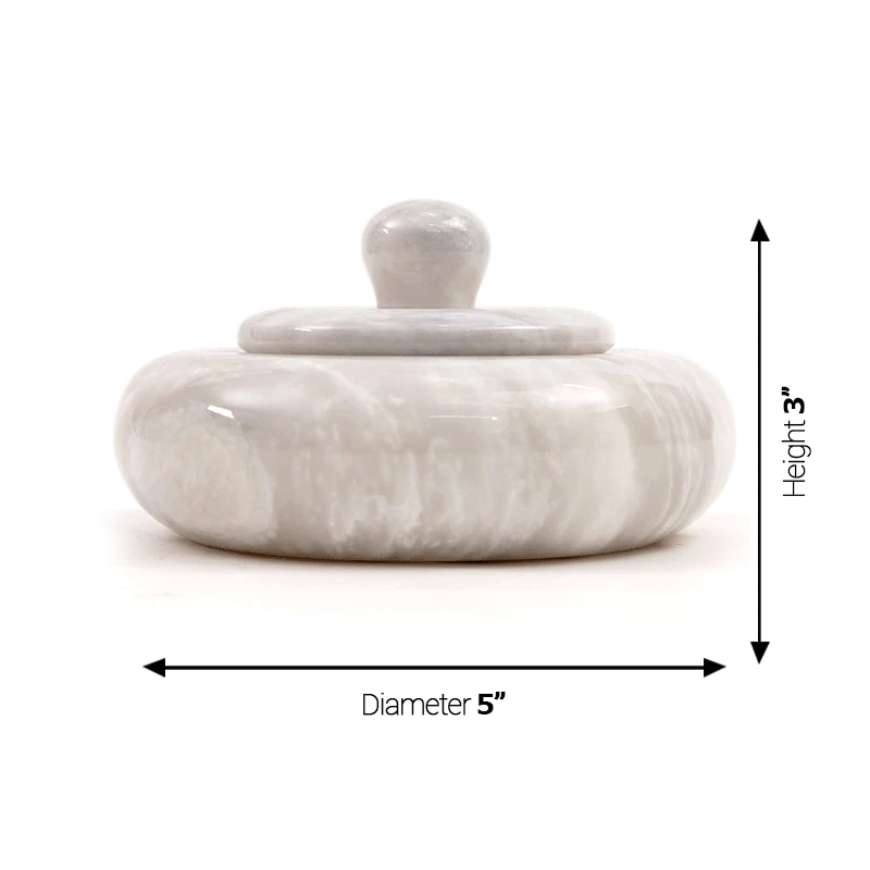 Ashtray with Lit Windproof – Adorn Marmor - Handmade Marble